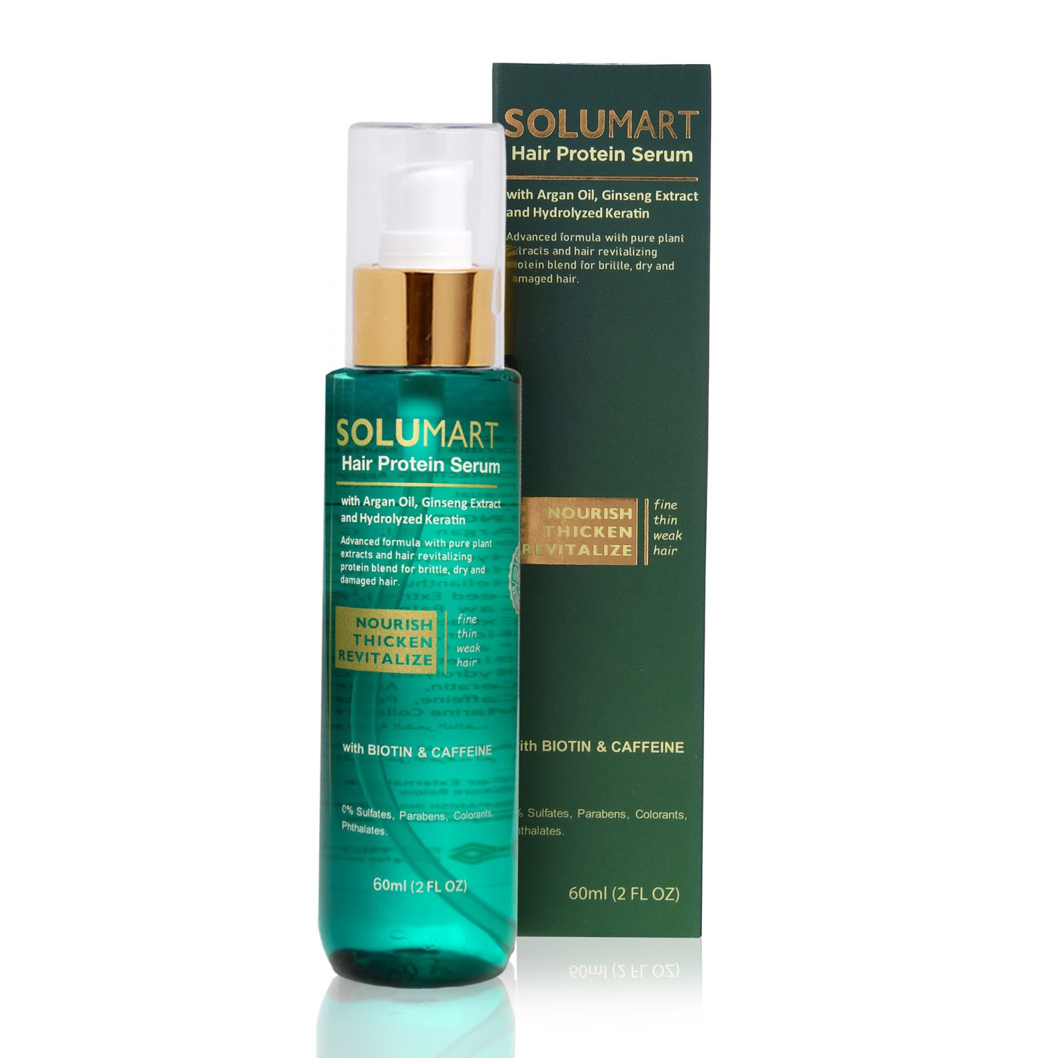 Solumart Hair Serum for dry, brittle hair, and split ends protector ...