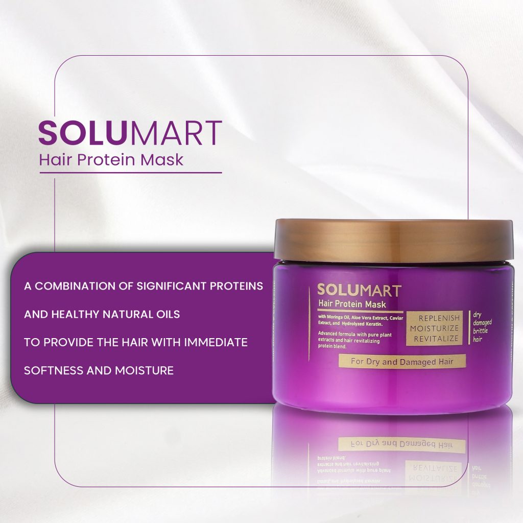 Solumart Hair Mask for Dry, Frizzy ,and Brittle hair 300ml – SUPREMO PHARM